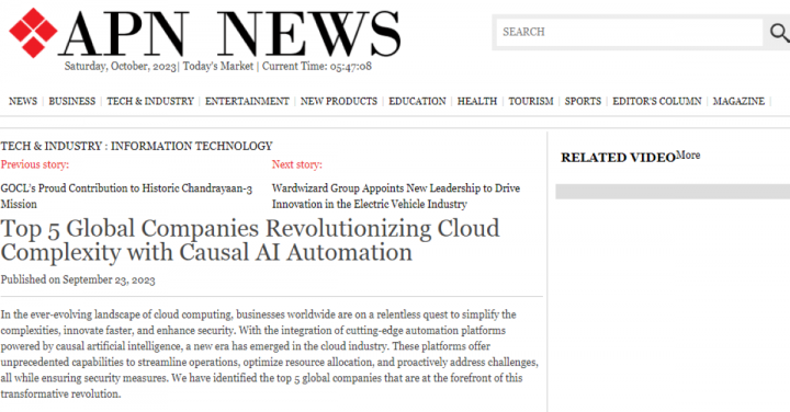 Top 5 Global Companies Revolutionizing Cloud Complexity with Causal AI Automation - NCS IT